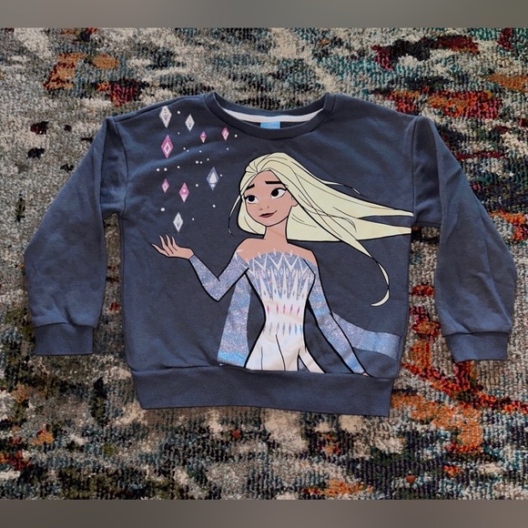 Disney | Shirts & Tops | Disney Frozen Elsa Sweater 78 | Poshmark